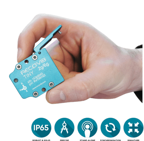 Wireless vibration sensor : RECOVIB® Tiny Vibration Recorder by ...