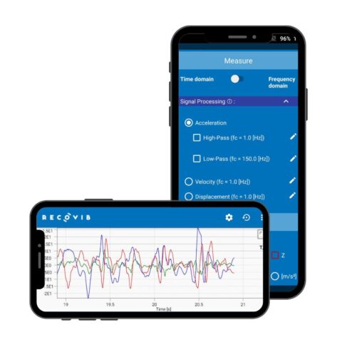 Recovib FEEL App - Micromega Dynamics | Professional Vibration Recorders